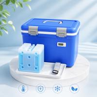 China Shock Proof And Impact-resistant CE Certified Medical Cooler Box With Supply One Set Ice Packs For Cold Chain Storage for sale