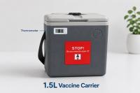China Ice Packs Included Phefon Brand Vaccine Cooler Box 1.5 Liters Capacity Temperature Controlled Container for Veterinary for sale