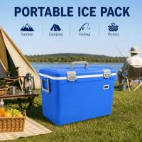 China 30L Camping Cooler Box With Matching Ice Packs, 24 Hours Superior Insulation Ice Cooler Chest, Stackable Space-saving Structure, Customizable Appearanc for sale