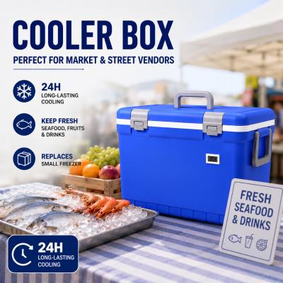 China Ice Cooler Box Road Trip & RV Travel: Stackable, 24h cold storage for drinks & fresh food for sale