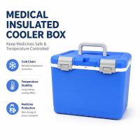 China 10L Vaccine Carrier Box Insulated Medical Cooler for Pharmaceutical Cold Chain Transport for sale