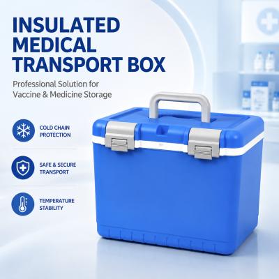 China Shockproof And Impact-resistant Medical Cooler Box With Stackable Design CE Certified For Temperature Control In Medical Logistics for sale