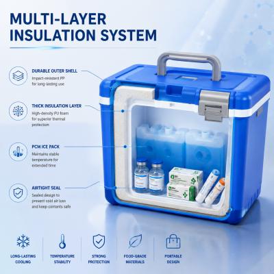 China Medical Cooler Box temperature regulated storage box ensuring safe handling and transport of critical medical materials for sale