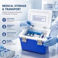 China PU Insulation Medical Cooler Box CE Certified Equipped with Airtight and Leakproof Lid Ensuring Safe Medical Transport for sale