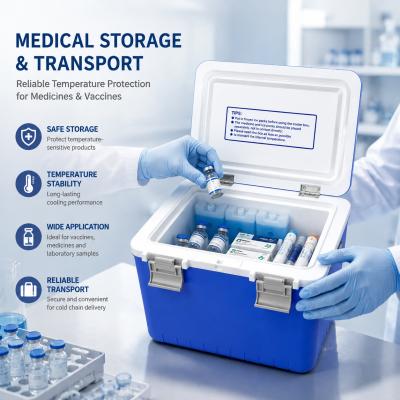 China PU Insulation Medical Cooler Box CE Certified Equipped with Airtight and Leakproof Lid Ensuring Safe Medical Transport for sale