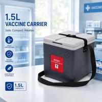 China Phefon CE ISO Qualified 1.5 Liters Vaccine Cooler Box Including Ice Pack For Safe Temperature-Controlled Vaccine Transportation for sale