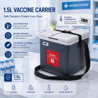 China Professional Vaccine Cold Box With Ice Pack Configuration For Pharmaceutical Transport Optional Temperature Display For Medical for sale