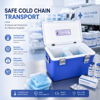China Insulated cooler box with ice packs support customize made to withstand harsh conditions while preserving product freshness for sale