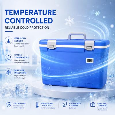 China Medical Cooler Box temperature controlled storage box ideal for transporting vaccines medicines and biological samples safely for sale