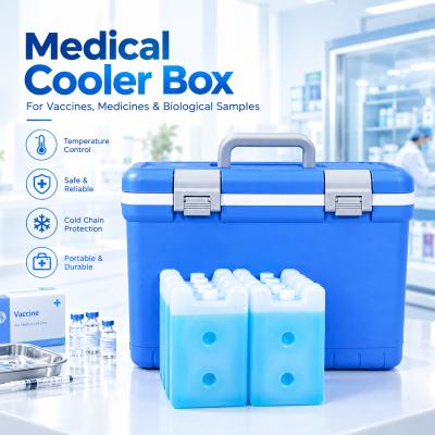 China Reusable Medical Insulated Cooler Box, Heavy Duty Cold Chain Shipping Container, Maintain 2‑8°C Thermal Environment for Vaccines, Biological Samples, Lab Reagents, Ideal for Healthcare Distribution & for sale