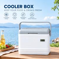 China Hard Insulated Cooler Box Portable Ice Cooler with Handle, Long Ice Retention, Food Grade Leakproof Cooler for Camping, Picnic, Beach, Fishing, BBQ, Outdoor Travel & Drink for sale