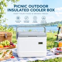 China Portable Compact Cooler Box, Lightweight Injection Molded Small Insulated Ice Chest, Tight Seal to Keep Cold, Easy-Grip Handle, Ideal for Day Camping, Picnic, Beach Outing, Short Road Trip, Food for sale
