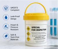 China UN3373 Biological Sample Transport Box With Durable Cardboard Outer Box PP Container Ideal For Infectious Specimen Safe Transport And Storage for sale
