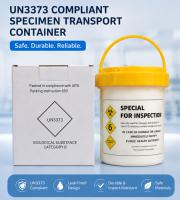 China UN2814 UN3373 Compliant Triple Packaging System Leakproof Specimen Jar And Absorbent Pouch Complete Solution for sale