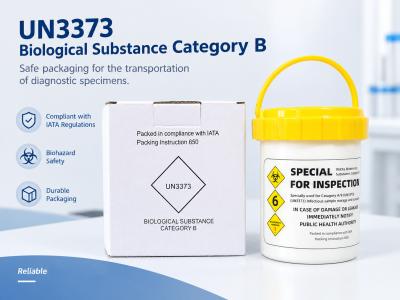 China UN3373 UN2814 Biological Specimen Transport Container 95kPa Leakproof for Infectious Substance Diagnostic Specimen Biological Samples for sale