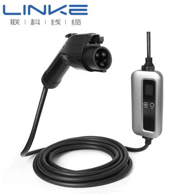 China 32A Rated Current IP65 Protection Grade Silicone Jacket EV Charger Cable for Electric Vehicles for sale