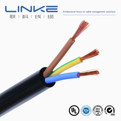 China 1.5mm 2.5mm 4mm 6mm Cabo Elétrico Multi Núcleo Flexível Redondo 3 Fio Elétrico Isolado em PVC Rvv for sale