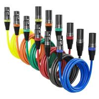 China 3m XLR Cable Male to Female with Bare Copper Wire for High-Quality Audio Microphone Connection for sale