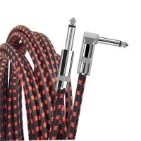 China Braid Jack Electric Tweed Guitar Cables 6.35MM With Noiseless Technology for Professional Audio for sale
