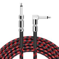 China Braid Jack Electric Tweed Guitar Cables 6.35MM With Noiseless Technology for Professional Audio for sale