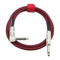 China Noiseless Electric Guitar Cable with Custom Connector and Bare Copper Wire for Professional Audio Instruments for sale