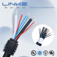 China Multi-mode Fiber PVC Jacket Coaxial Cable with Smooth Copper Tube Conductor and Galvanized Steel Wire Messenger for Stable Internet and Networking for sale