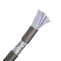 China Sheath Material PVC UL2464 Grey with Red Edge 20 Pin Flat Ribbon Speaker Cable for sale