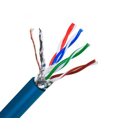 China Black Outdoor Cat5e Network Cable with Waterproof Shielding and Low Medium Voltage for sale