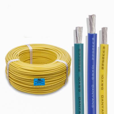 China High Voltage UL10269 10AWG Flame Retardant 105 ordm C Electronic Internal Wiring Cable for sale