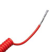 China US TPU/PUR/PU Spiral Spring Cable With Strong Elasticity Bare Copper Conductor for sale