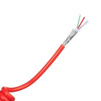China US TPU/PUR/PU Spiral Spring Cable With Strong Elasticity Bare Copper Conductor for sale
