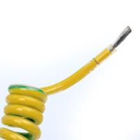 China PUR Silicone Low Voltage Cable Spiral Coiled CCC Certified For Robot for sale