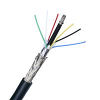 China Shielded Multi Cores Control Cable 26AWG 28AWG 4 Core Copper PVC Jacket Signal Cable for sale