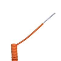 China Copper Conductor PVC Sheath Flame Retardant Extension Lead Spiral Curly Spring Power Cable for sale