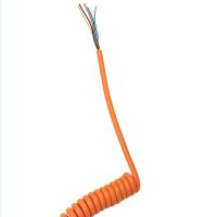 China Copper Conductor PVC Sheath Flame Retardant Extension Lead Spiral Curly Spring Power Cable for sale
