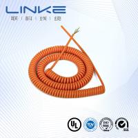 China Copper Conductor PVC Sheath Flame Retardant Extension Lead Spiral Curly Spring Power Cable for sale