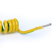 China Sheath Material PVC 2-10 Cores Flame Retardant Spiral Curly Spring Power Cable for Electronic Equipment for sale