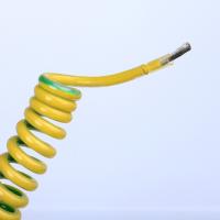 China Sheath Material PVC 2-10 Cores Flame Retardant Spiral Curly Spring Power Cable for Electronic Equipment for sale