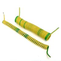 China Sheath Material PVC 2-10 Cores Flame Retardant Spiral Curly Spring Power Cable for Electronic Equipment for sale
