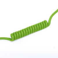 China Rubber Jacket Coil Silicone Spiral Coiled Power Spring Robot Cable for Smooth Coiling for sale