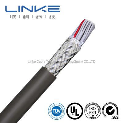 China UL2651 Shielded Flat Ribbon Cable with TPU Insulation and Copper Conductor for Flame Retardant Applications for sale