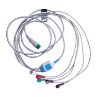 China Customization ECG Lead Wire 6p 3 Lead Snap Cables Aha Trunk Cable Medical equipment connection cable for sale