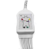 China Customization ECG Lead Wire 6p 3 Lead Snap Cables Aha Trunk Cable Medical equipment connection cable for sale