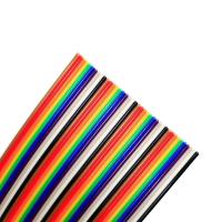 China Flexible Ribbon Color Flat Cable for Communication Equipment Minimum Thickness 0.69 for sale