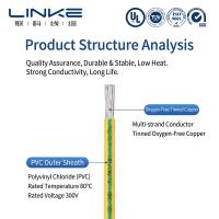 China UL1007 Electronic Hook-Up Wire with Tinned Copper Conductor 300V Rated and Customizable PVC Sheath for sale