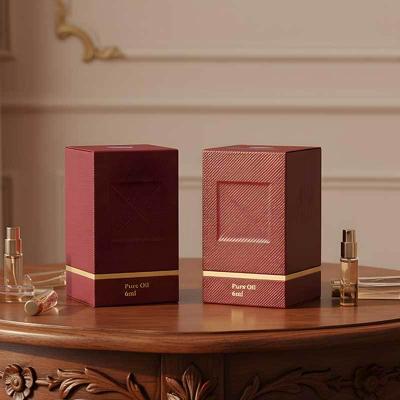 China Rigid Perfume Sample Packaging Box with Base for sale
