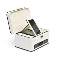 China Premium Customizable PU Leather Jewelry Box with Mirror for sale