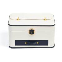China Premium Customizable PU Leather Jewelry Box with Mirror for sale
