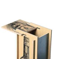 China Custom Engraved Logo Premium Wood Material Sliding-lid Wine Gift Box with Smooth Slide Design for sale