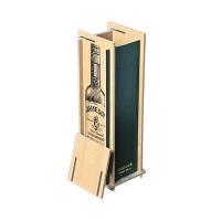 China Custom Engraved Logo Premium Wood Material Sliding-lid Wine Gift Box with Smooth Slide Design for sale